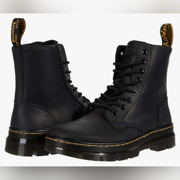 Dr. Martens | Shoes | Dr Martens Docs Black 46 Combat Boots Size 6 ...